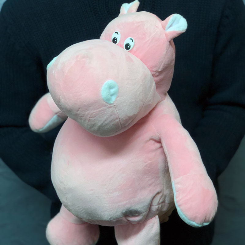 Мягкая игрушка «Розовый бегемотик» - купить с доставкой в Киев