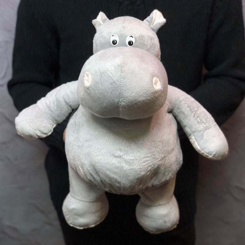 Мягкая игрушка «Серый бегемотик»